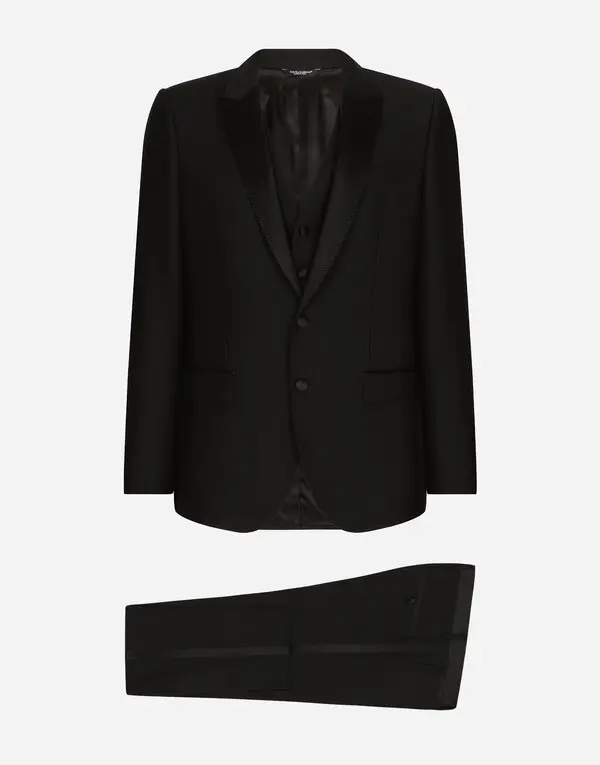 Dolce & Gabbana Abito Suits And Blazers Wool - Black