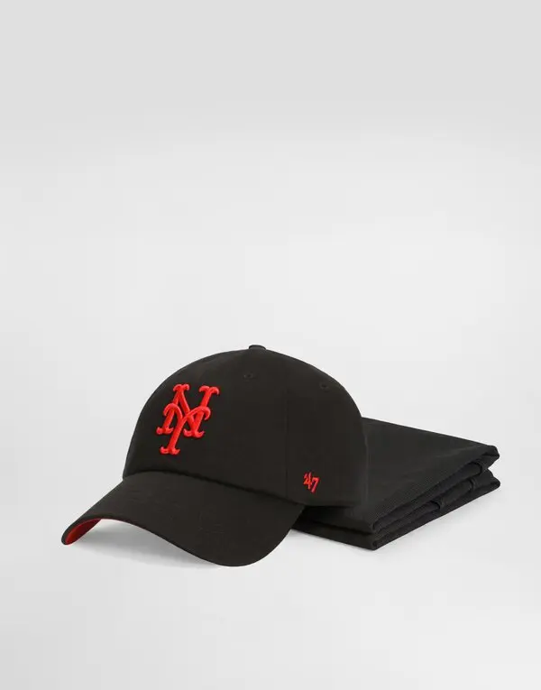 Dolce & Gabbana X ’47 New York Mets Leo-print Balaclava Hats And Gloves Animal Print - Black