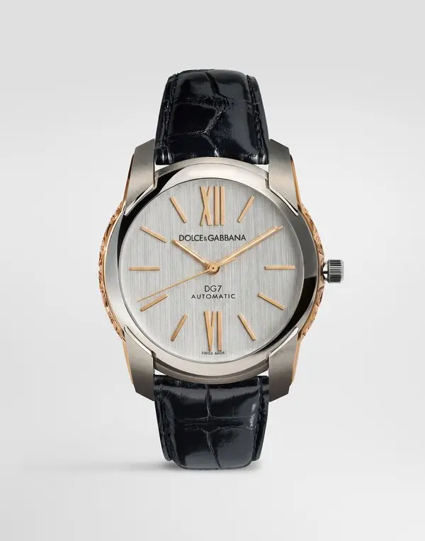 Dolce & Gabbana Dg7 Gattopardo Watch Watches - Silver