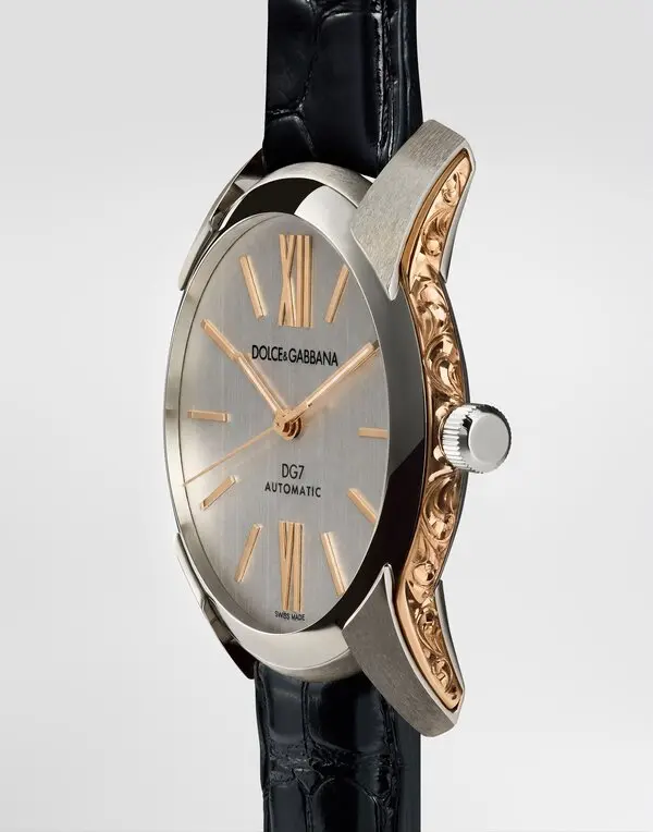 Dolce & Gabbana Dg7 Gattopardo Watch Watches - Silver