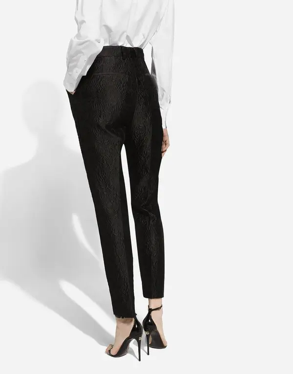 Dolce & Gabbana Tailored Floral Jacquard Pants Pants And Shorts