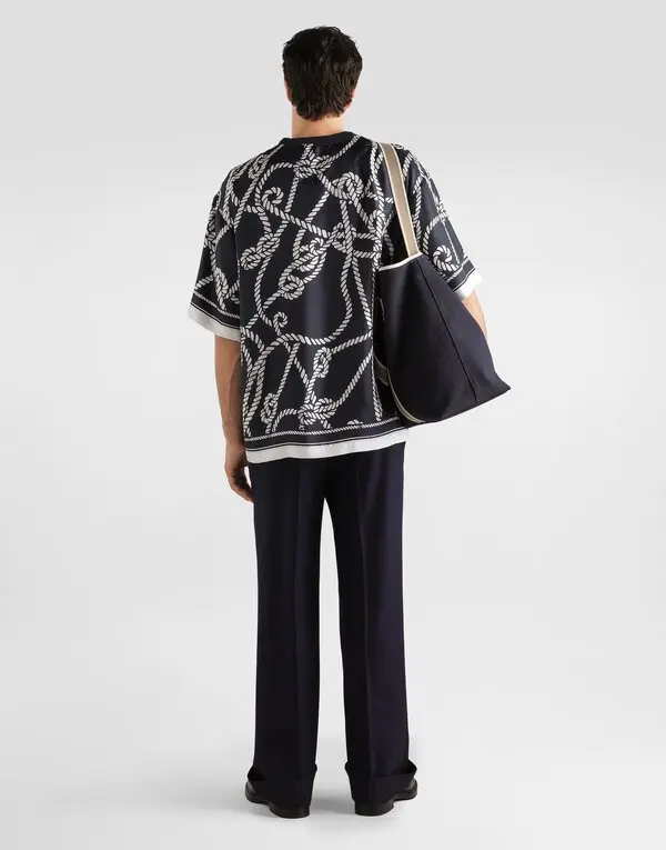 Dolce & Gabbana Virgin Wool Trousers - Blue