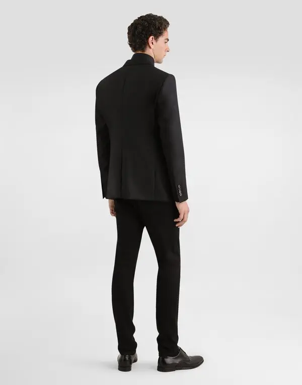Dolce & Gabbana Single-breasted Taormina Wool Jacket Suits And Blazers - Black