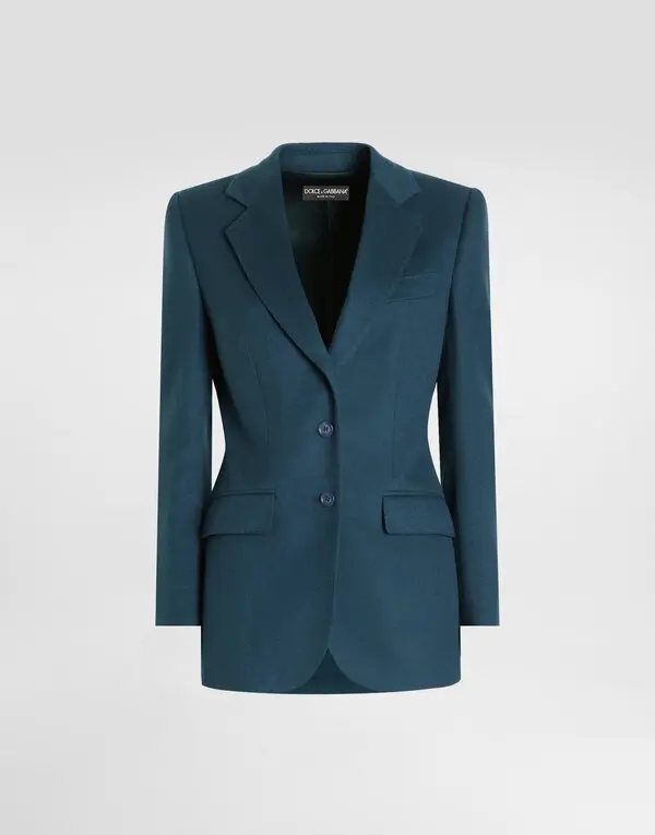 Dolce & Gabbana Single-breasted Cashmere Jacket - Blue