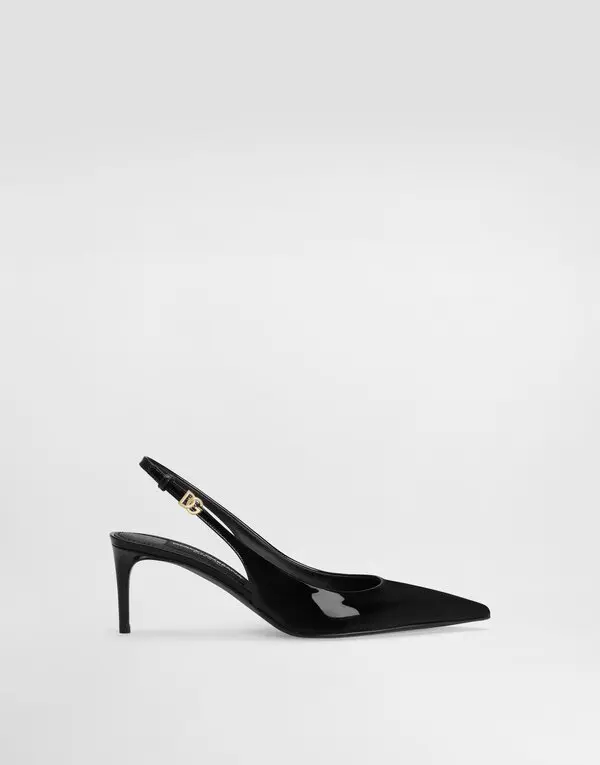 Dolce & Gabbana Patent Leather Slingbacks Pumps And Slingback Leather