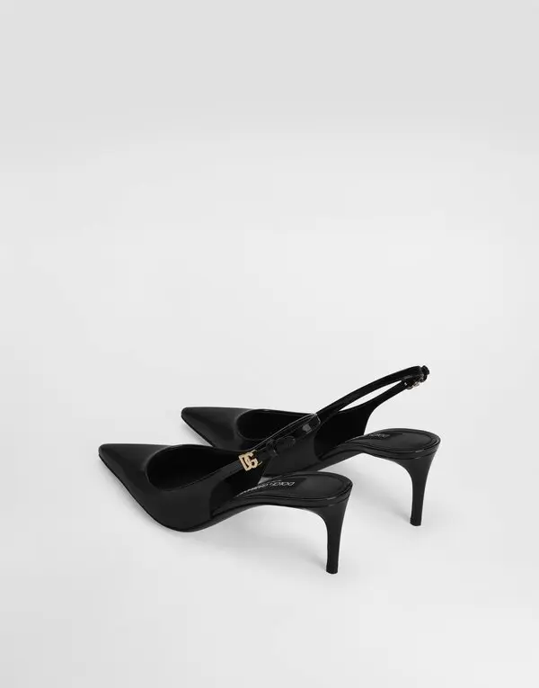 Dolce & Gabbana Patent Leather Slingbacks Pumps And Slingback Leather