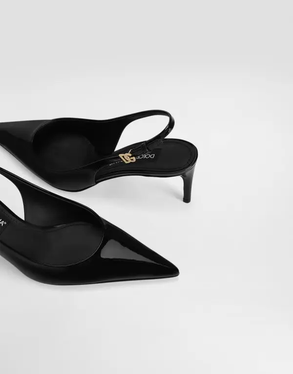 Dolce & Gabbana Patent Leather Slingbacks Pumps And Slingback Leather