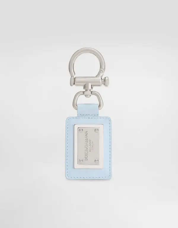 Dolce & Gabbana Smooth Calfskin Keyring Leather - Azure