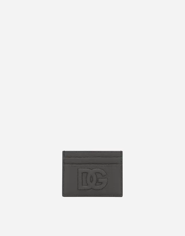 Dolce & Gabbana Dg Logo Card Holder Wallets And Small Leather Goods - Grey