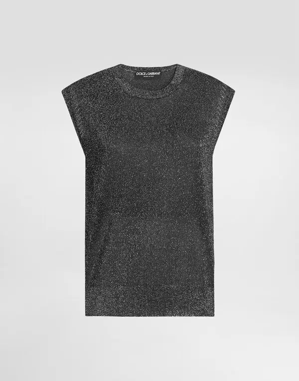 Dolce & Gabbana Metallic Viscose Tank Top Sweaters And Cardigans - Multicolor