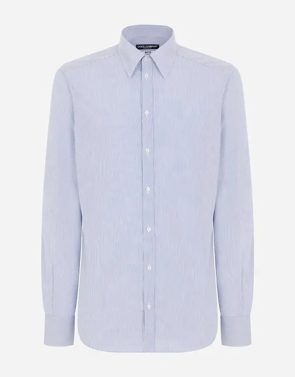 Dolce & Gabbana Striped Cotton Martini-fit Shirt Shirts Multi-colored Cotton