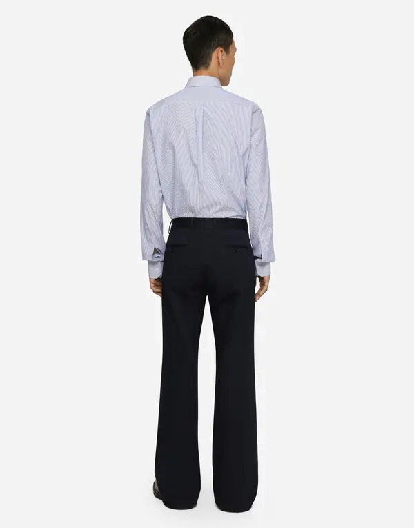 Dolce & Gabbana Striped Cotton Martini-fit Shirt Shirts Multi-colored Cotton