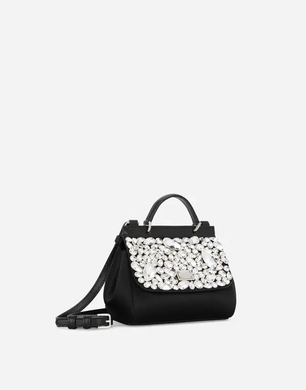 Dolce & Gabbana Satin Mini Sicily Handbag Accessories Leather