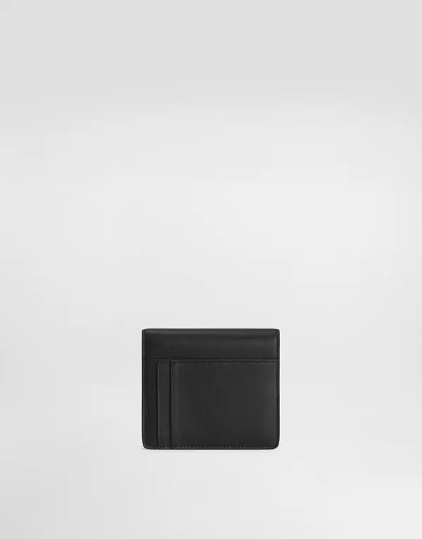 Dolce & Gabbana Calfskin Wallet With Dg Logo Wallets And Small Leather Goods Leather - Black