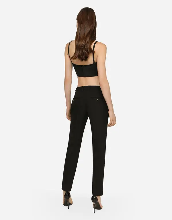 Dolce & Gabbana Wool Fabric Pants Pants And Shorts Wool