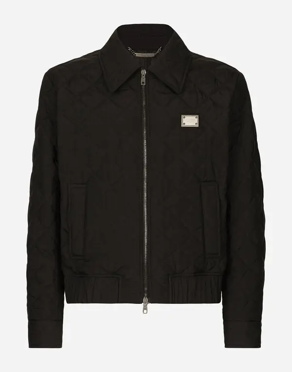 Dolce & Gabbana Quilted Jacket Coats And Jackets - Black