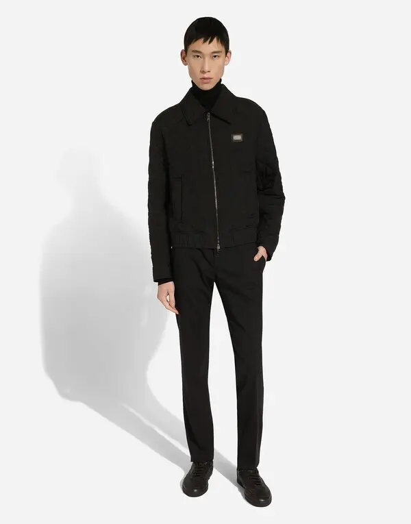 Dolce & Gabbana Quilted Jacket Coats And Jackets - Black