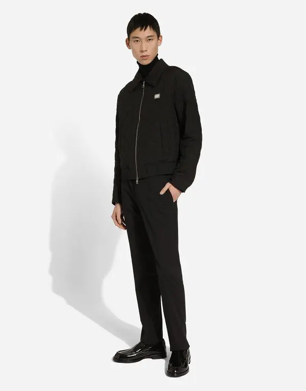 Dolce & Gabbana Quilted Jacket Coats And Jackets - Black