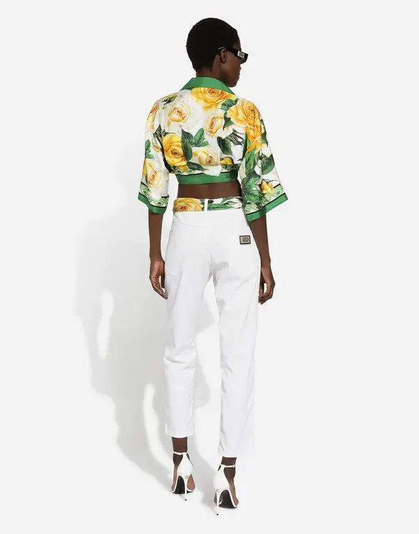 Dolce & Gabbana Cotton Denim Jeans With Rips Denim And Jeans Multi-colored
