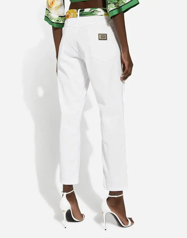 Dolce & Gabbana Cotton Denim Jeans With Rips Denim And Jeans Multi-colored