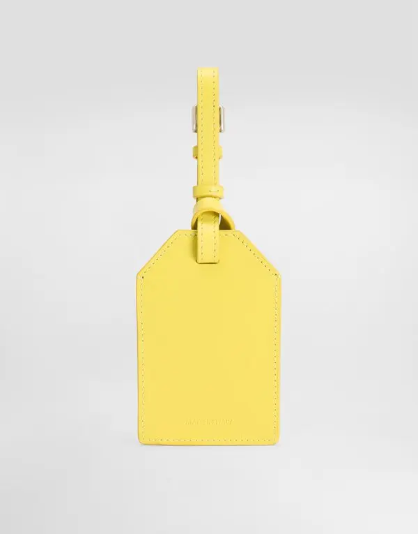Dolce & Gabbana Calfskin Name Tag Bag Accessories Leather - Yellow