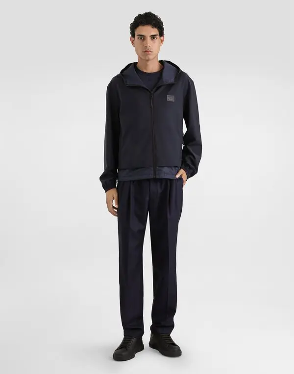 Dolce & Gabbana Garment-dyed Wool Joggers - Blue