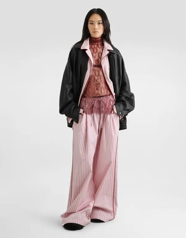Dolce & Gabbana Striped Poplin Shirt Shirts And Tops