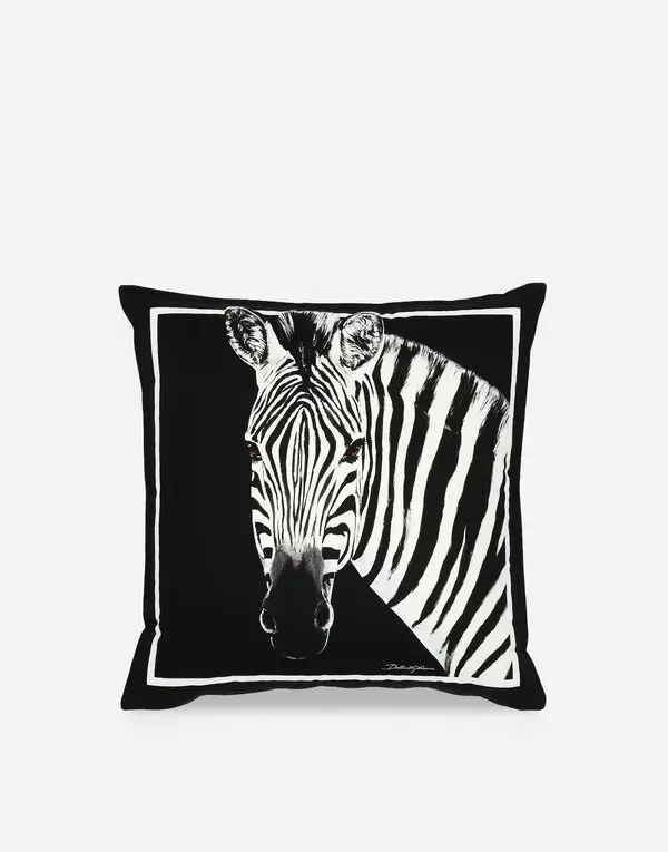 Dolce & Gabbana Canvas Cushion Medium Medium Cushions - Multicolor