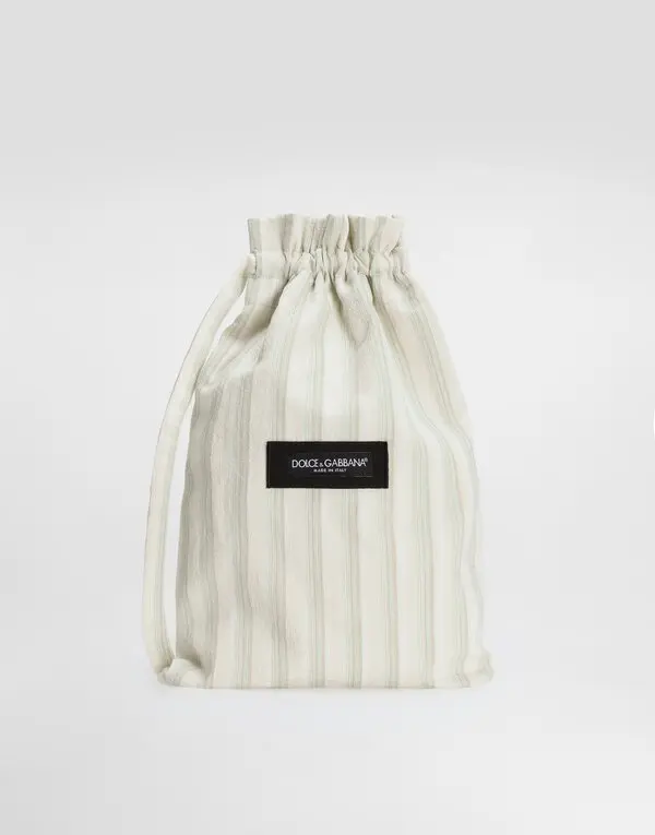 Dolce & Gabbana Striped Poplin Crossbody Bag Shoppers - Multicolor