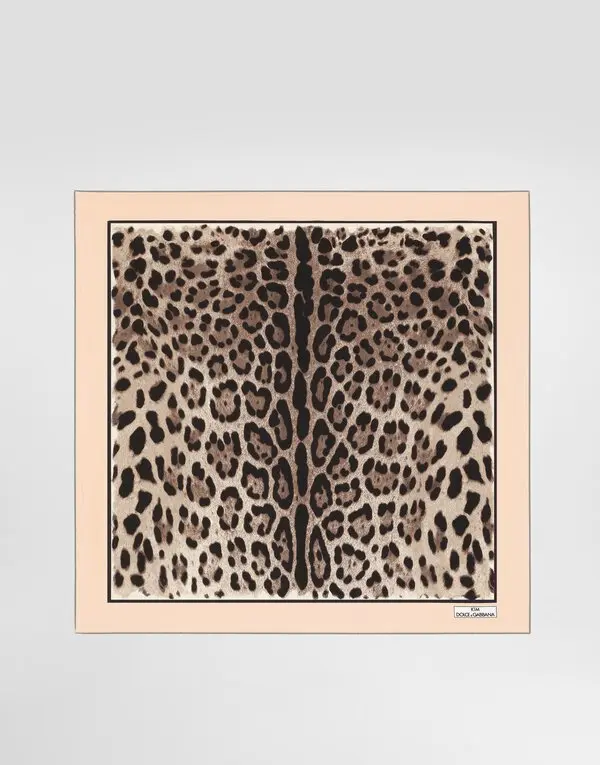 Dolce & Gabbana Leopard-print Twill Scarf Scarves And Silks - Animal Print