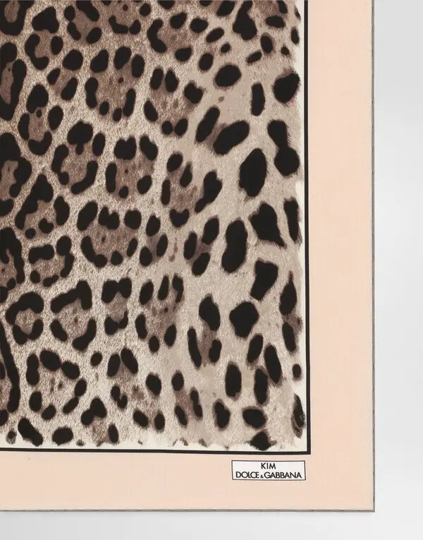 Dolce & Gabbana Leopard-print Twill Scarf Scarves And Silks - Animal Print