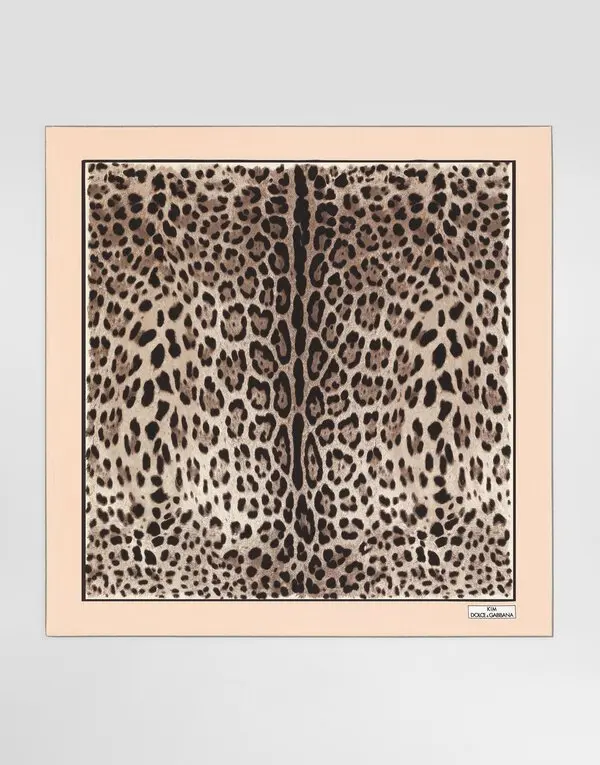 Dolce & Gabbana Leopard-print Twill Scarf Scarves And Silks - Leopard