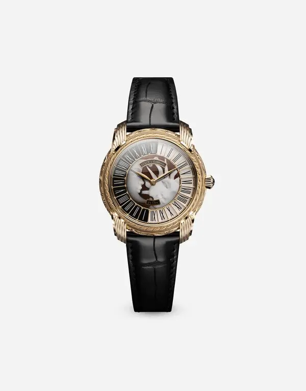 Dolce & Gabbana Milano" Automatic Watch With Diamond Accents - Black