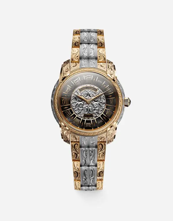 Dolce & Gabbana Milano" Automatic Watch With Diamond Accents - Multicolor