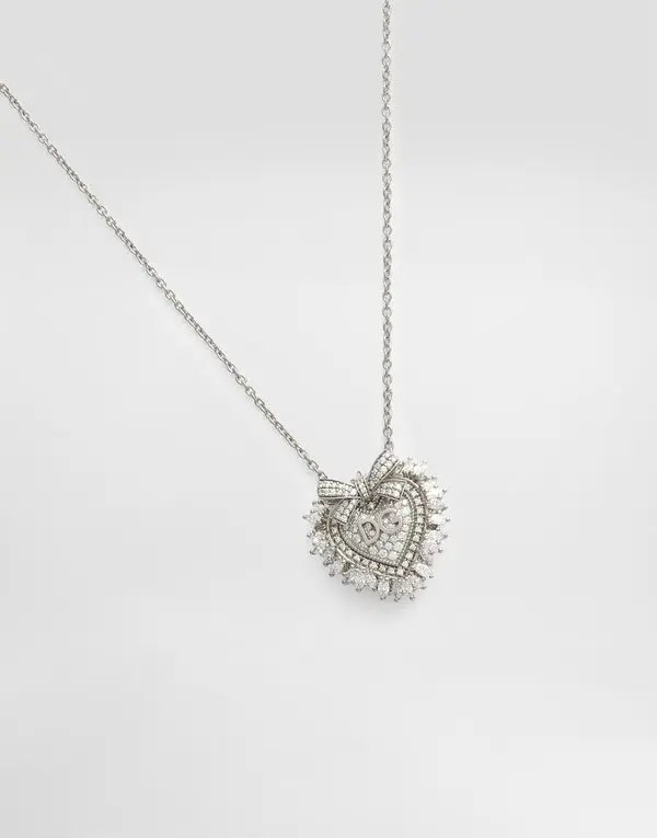 Dolce & Gabbana Devotion Necklace In 18-carat Gold And Diamonds