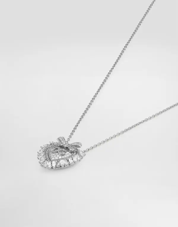 Dolce & Gabbana Devotion Necklace In 18-carat Gold And Diamonds