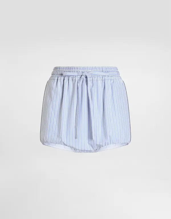 Dolce & Gabbana Striped Poplin Culottes Pants And Shorts