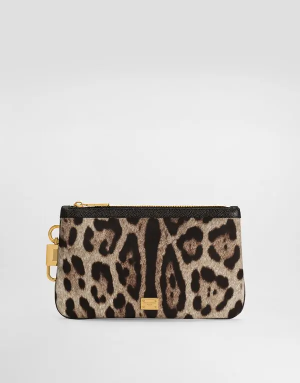 Dolce & Gabbana Ed Nylon Necessaire Wallets And Small Leather Goods Animal