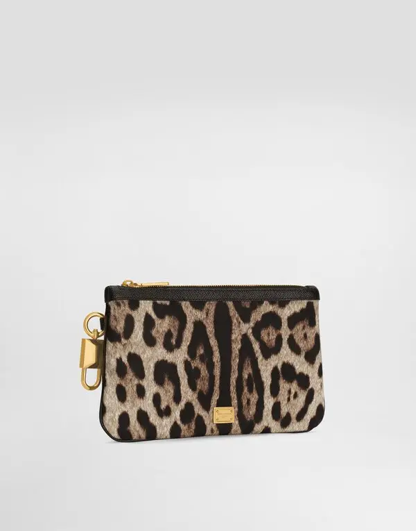 Dolce & Gabbana Ed Nylon Necessaire Wallets And Small Leather Goods Animal