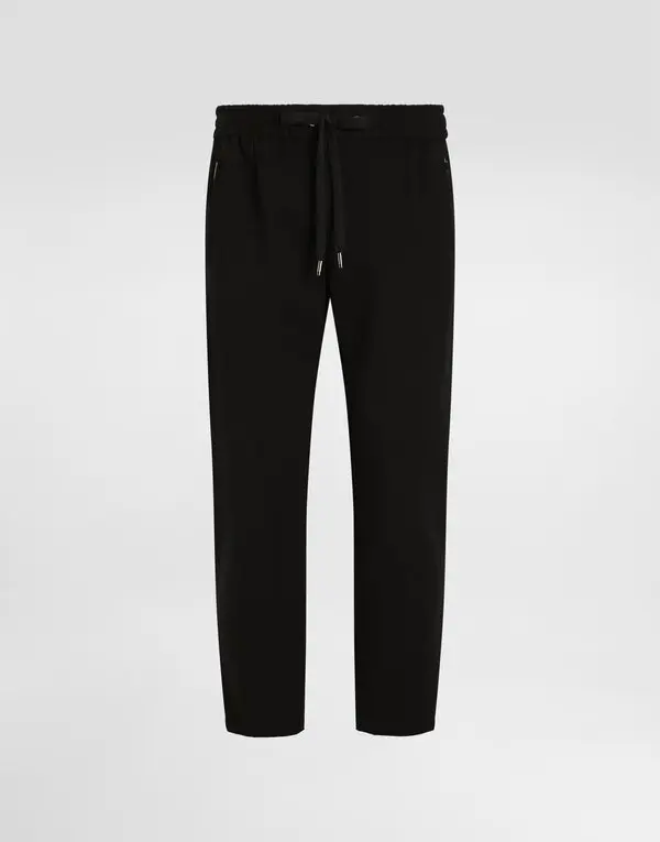 Dolce & Gabbana Jersey Jogging Pants With Dg Patch Pants And Shorts