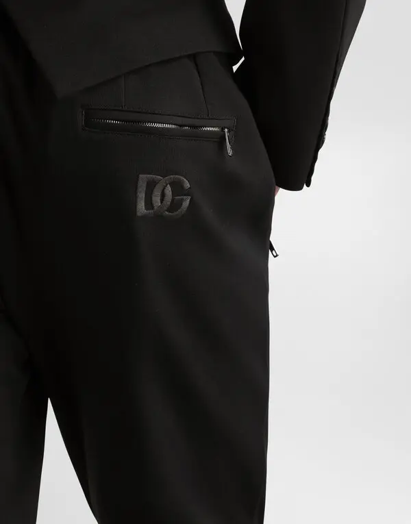 Dolce & Gabbana Jersey Jogging Pants With Dg Patch Pants And Shorts
