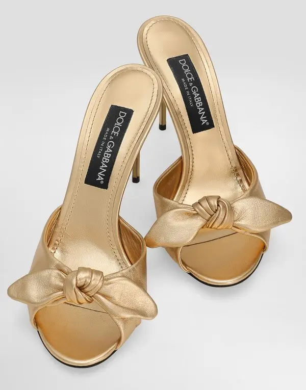 Dolce & Gabbana Mordoré Nappa Leather Sandals