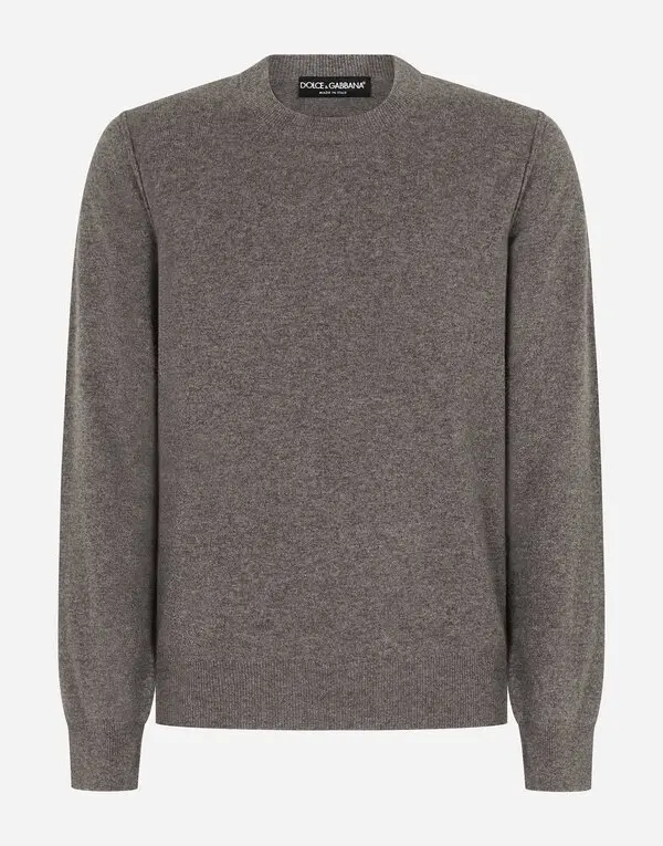 Dolce & Gabbana Pull Girocollo Sweaters And Cardigans Gray - Blue