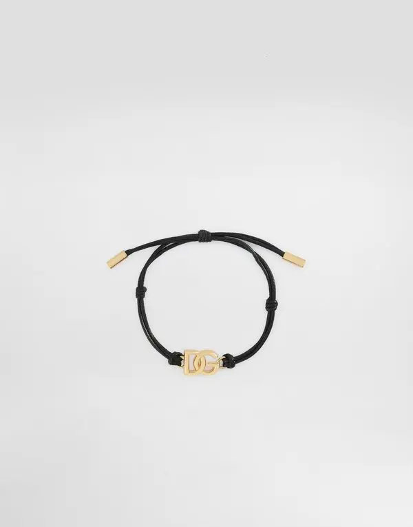 Dolce & Gabbana Cord Bracelet With Dg Logo Bijoux Multi-colored Metal - Multicolor