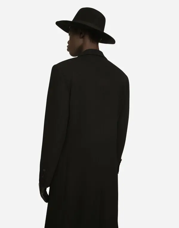 Dolce & Gabbana Double-breasted Stretch Wool Crepe Coat