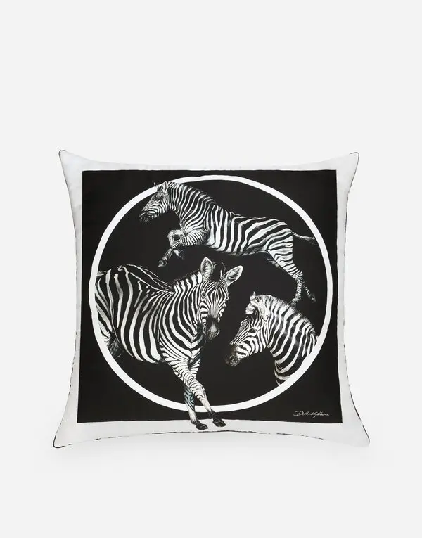 Dolce & Gabbana Silk Twill Cushion Large Large Cushions - Multicolor