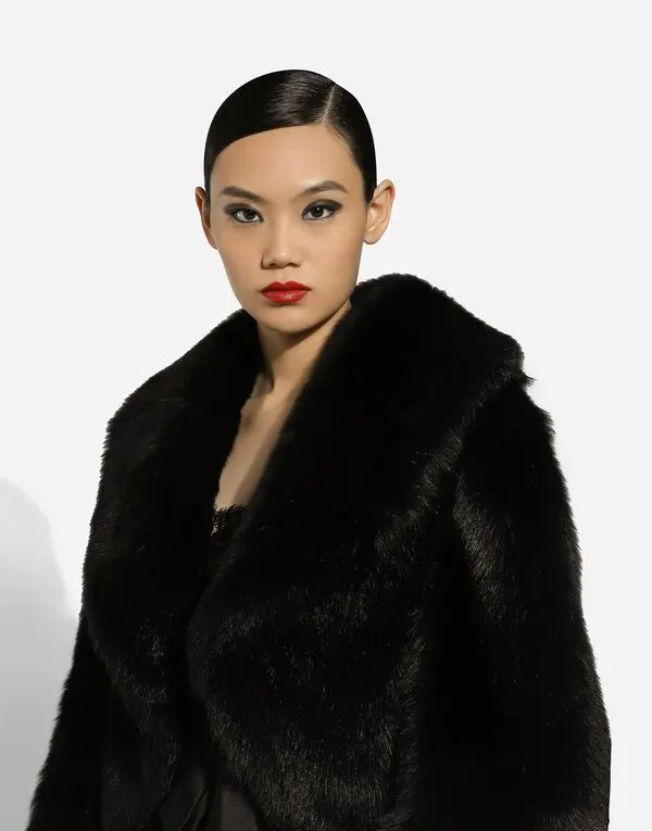 Dolce & Gabbana Short Lambskin Jacket With Belt Coats And Jackets