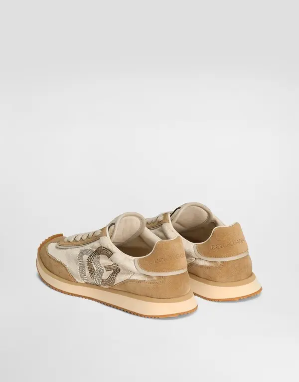 Dolce & Gabbana Mixed-material Dg Cushion Sneakers Sneakers - Beige
