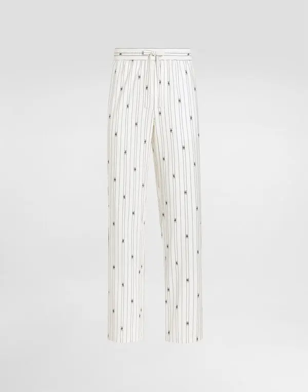Dolce & Gabbana Logo Trousers Pants And Shorts Multi-colored