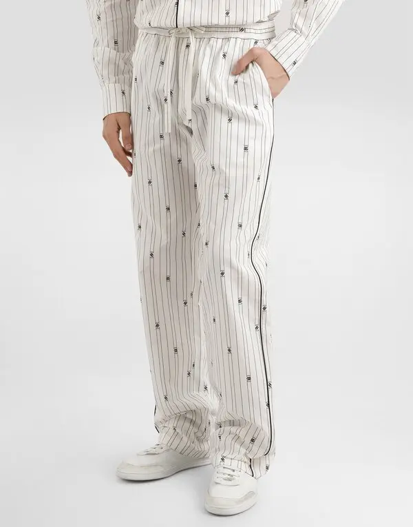 Dolce & Gabbana Logo Trousers Pants And Shorts Multi-colored